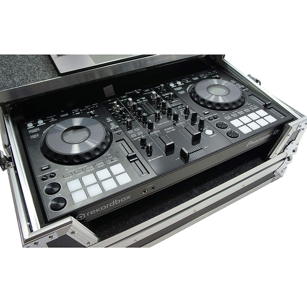 Harmony Audio HCDDJ800WLT1U Flight Glide Laptop Stand DJ 1U Rack Case Compatible with Pioneer DDJ-800