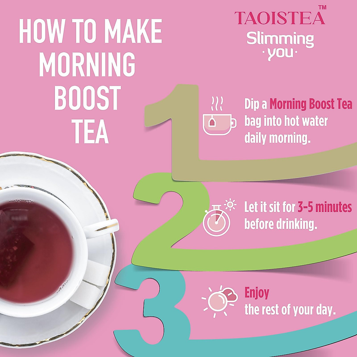 Detox Tea - 14 Day Teatox Herbal Tea for Body Detox Cleanse and Weight Loss - 1 Morning Boost Tea (14 Bags) & 2 Night Cleanse Tea (14 Bags), 100% Natural, Non GMO