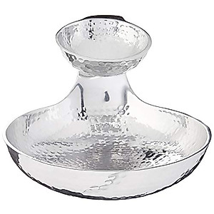 Towle Hammersmith Gooseneck Chip and Dip Server, 11-Inch