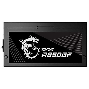 MSI MPG A850GF Gaming Power Supply - Full Modular - 80 PLUS Gold Certified 850W - 100% Japanese 105°C Capacitors - Compact Size - ATX PSU