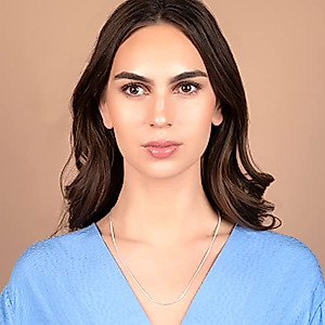 PORI JEWELERS 925 Sterling Silver Italian Magic Snake Chain Necklace - 16"-30" (20, 1.2MM, Silver)