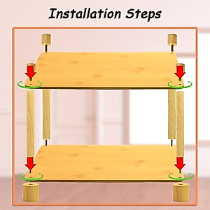 Vutlue Vertical Bamboo Shoe Rack, 7 Tier Narrow Free Standing Shoe Rack Organizer for Entryway, Skinny Standing Shoe Rack Shelf for Bedroom Closet Small Spaces