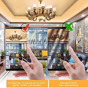 truestory B10 LED Candelabra Light Bulb,E12 Base 5W Equivalent 50W, Warm White 2700K, Filament Clear Glass, Dimmable, Pack of 6