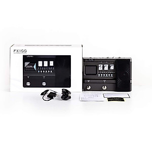 FLAMMA FX100 Guitar Multi-effects Pedal with 55 Amp Models 151 Built-in Effects 80' Looper 40 Drum Machine 10 3rd Party IR Slots Headphone OTG for Home Practice Performance Live Streaming