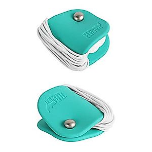 ELFRhino Cord Organizer Earbud Holder Earphones Headphones Winder Keeper Earbuds Case Storage Wrap Headset Keeper Cord Manager Cable Organizer(Blue+Pink+Black+White)