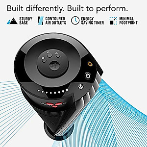Vornado TRANSOM AE Window Fan Compatible with Alexa, 4 Speeds, Reversible Exhaust Mode, Weather Resistant Case, Whole Room,White & 184 Whole Room Air Circulator Tower Fan, 41", 184-41", Black
