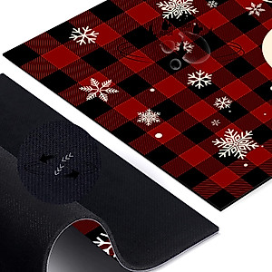 HOLVDENG Christmas Santa Claus Kitchen Mat Set of 2 Non Slip Thick Kitchen Rugs and Mats for Floor Comfort Standing Mats for Kitchen, Sink, Office, Laundry, 17"x47"+17"x28"