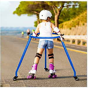 Skete Trainer, Height Adjustable Skate Aid,O stype Skate Trainer, Trainer Roller Skates, Skating Trainer, Roller Skate Trainers, Skate Trainers (Height Adjustable Blue)