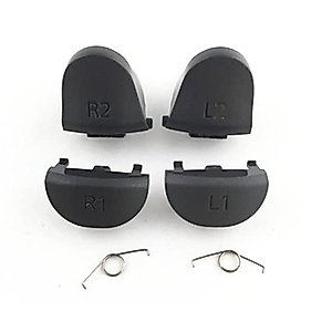 2X L2 R2 L1 R1 Buttons Triggers Springs Set Replacement Compatible with Sony PS4 Pro Slim Controller Black (JDM-050)