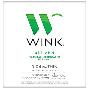 WINK Slider Condoms, 24 count