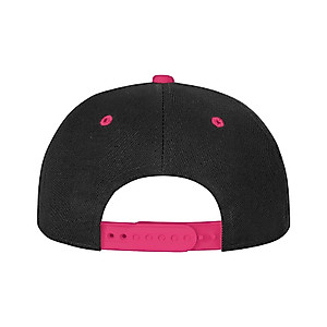 Adjustable Snapback Hat for Men Women, Vegan Vibes Unisex Hip Hop Baseball Cap Trucker Dad Hats Pink