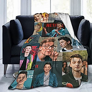 Noah Schnapp Collage Ultra-Soft Micro Fleece Throw Blanket Warm Comfortable Versatile Blanket for Sofa and Travel