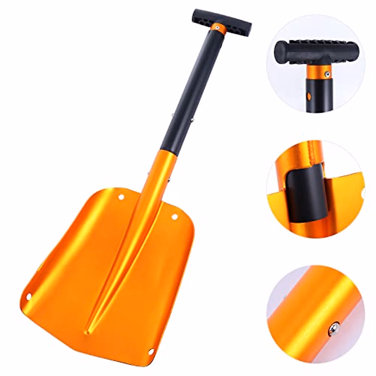 Snow Shovels Heavy Duty Snow Removal Shovels - Foldable Cordless Snow Shovel 21 x 11 Utility Ice Shovel for Car Driveway