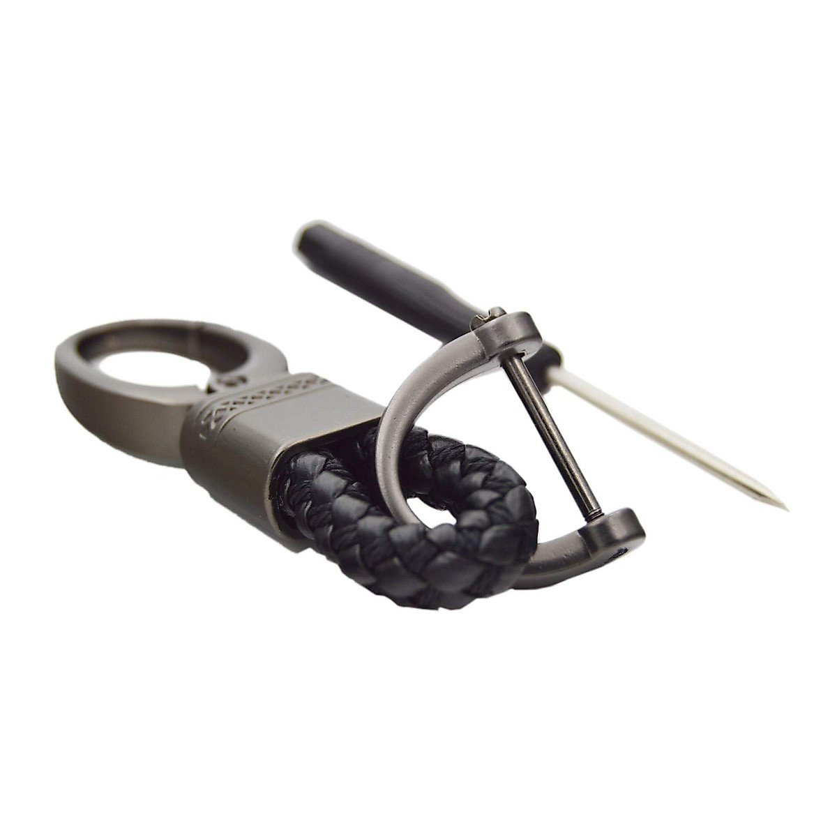 Carbon Silicone Key Fob Cover Case Protector with Keychain for Ford C-Max Focus Edge Escape Explorer Expedition Taurus & Lincoln MKT MKX MKS Navigator