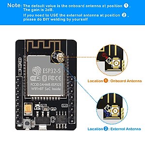 AEDIKO 6pcs ESP32-CAM Development Board 2.4GHz WiFi + BT/BLE Module with OV2640 Camera Module