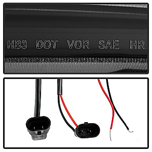 ACANII - For 2007-2013 Chevy Silverado 1500 2500 3500 Black Housing LED Tube Projector Headlights Headlamps Left+Right