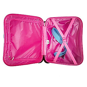 Disney Minnie Mouse Ride on Suitcase for Kids, 18'' Suitcase with Seat for Kids, Cute Lightweight Kids Travel Suitcase Trolley