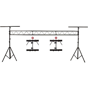 CedarsLink 15FT Portable DJ Lighting Truss/Stand w T-Bar Trussing Stage System W/Updated Wingnut Connection System All Metal Parts No Tools Required