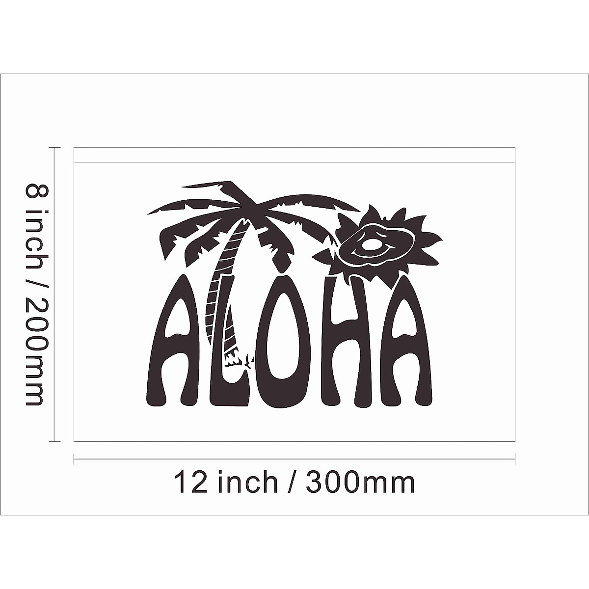 170042 Aloha Hawaiian Hello Plam Tree Sport Shop Store Bar Pub Open Display LED Light Neon Sign (12" X 8", Green)