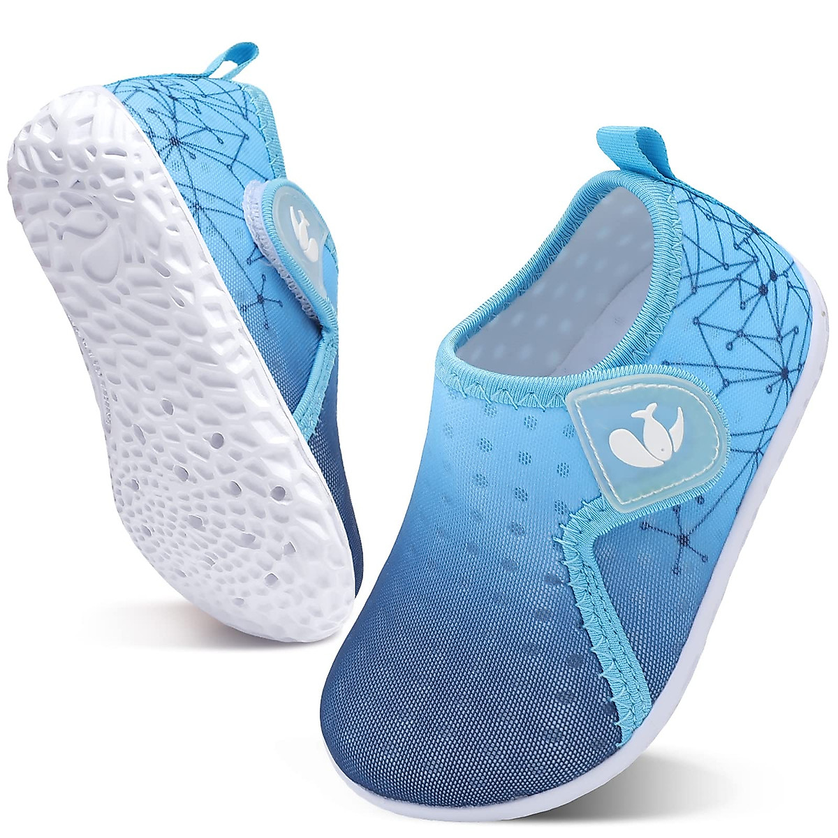 FEETCITY Baby Boys Girls Water Shoes Beach Swim Pool Shoe Barefoot Aqua Socks 6-12 Months Infant