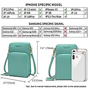 myfriday Small Crossbody Cell Phone Purse for Women, Mini Messenger Shoulder Handbag Wallet with Credit Card Slots