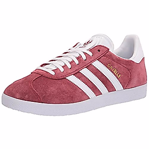 adidas Originals mens Gazelle Shoes Collegiate Burgundy/White/Gold Metallic 11