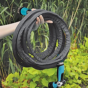 Aqua Joe AJFJH100B 1/2-Inch 100-Foot Ultra-Flexible Kink-Free Fiberjacket Garden Hose, 300 PSI Burst Rated