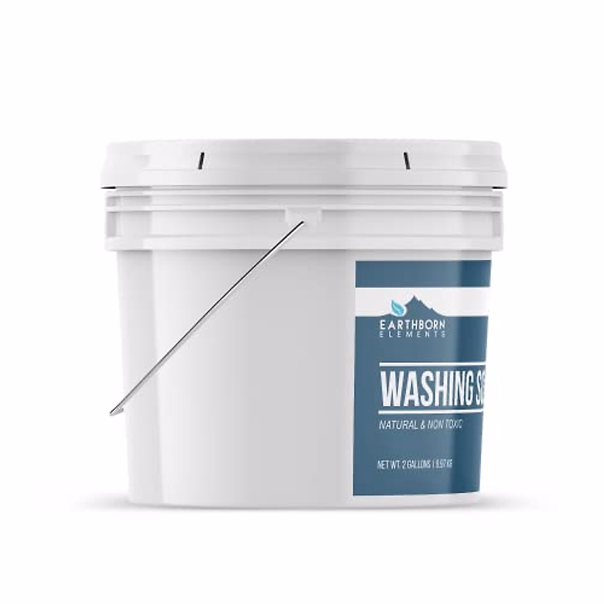 Earthborn Elements Washing Soda 2 Gallon Bucket, Soda Ash, Sodium Carbonate, Non-Toxic Laundry Booster