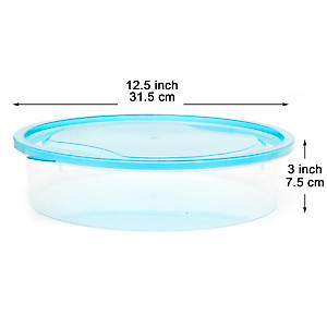 Youngever 3 Pack Pie Containers, Clear Plastic Food Storage Containers, Fresh Pie Keeper, 11 inch Diameter