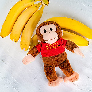 KIDS PREFERRED Curious George Monkey Plush - Classic 8" Stuffed Animal, (91720)
