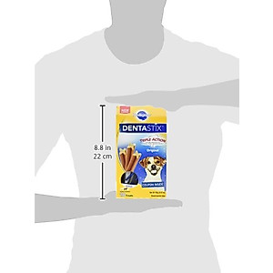 PEDIGREE DENTASTIX Small/Medium Dog Dental Treats Original Flavor Dental Bones, 5.57 Oz - 10 Count (Pack of 7)