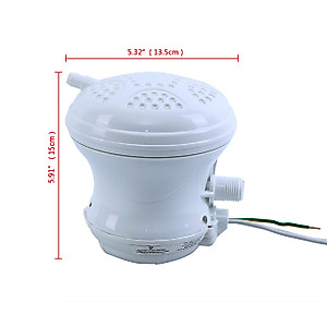 TryE 110V Instant Hot Water Heater, Electric Shower Head Wall Mount Tankless Pool Cabin Water Shower Head Heater with Plastic Tube