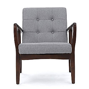 Christopher Knight Home Brayden Fabric Club Chair, Grey