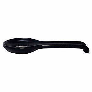 Rae Dunn"Stir" Spoon Rest - In BLACK Artisan Collection By Magenta - The Perfect Addition To Your Kitchen! Beautiful Black Color with Large Contrasting LL Font Lettering Spelling The Word"STIR"