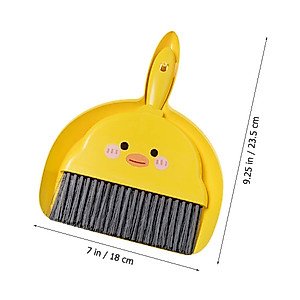 Zerodeko 2 Sets Mini Broom Set Small Broom and Dustpan Dust Broom Kids Trash Can Toys for Kids Mini Trash Cans Small Dustpan and Brush Desk The Pet Child Multifunction Suitcase