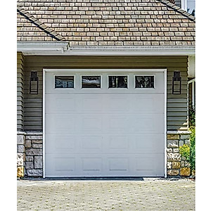 YoonLIT SMARTLIFE Dusk to Dawn Outdoor Wall Lantern, Wall Sconce as Porch Light Fixtures, Anti-Rust Galvanized Housing Plus Clear Glass, Bulb NOT Included, Black, 2-Pack