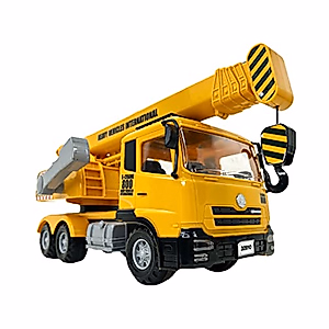 Big Daddy Trucks-Large Sized Friction Powered King Crane which extends to 1 ft Personal Accessories and Toys can be Used on This Truck