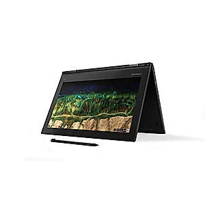 Lenovo 500e Chromebook 2-in-1 laptop, 11.6in HD TOUCH, Intel Celeron N3450, 4 GB RAM, 32GB eMMC Drive, Webcam, Chrome OS (Renewed)