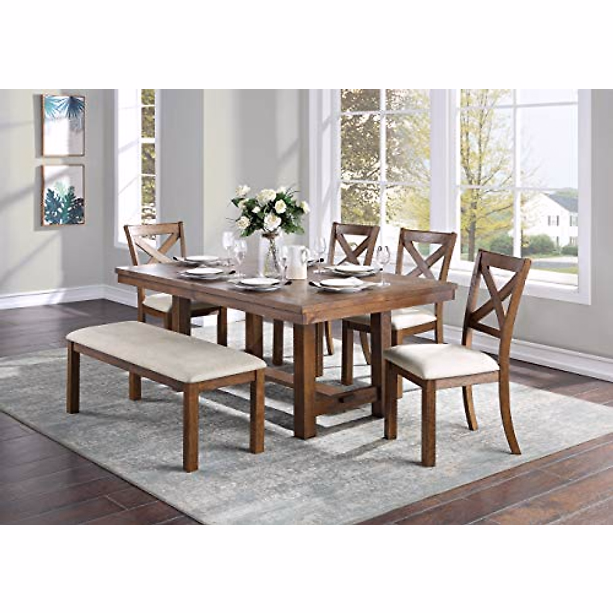 Lexicon Jones Dining Table, Brown