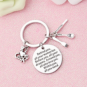 FEELMEM Future Chef Jewelry Behind You All Your Memories Keychain Cooking Lovers Gifts Cafeteria Worker Jewelry Culinary Student Gift Pastry Chef Graduation Gift (Chef-ky)