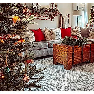 BoutiqueRugs Burdette Farmhouse Black and White Soft Neutral Area Rug - Boho Oriental Medallion Area Carpet for Bedroom, Living Room, Dining Room - Charcoal, Black, Cream - 5'3" Round Rug