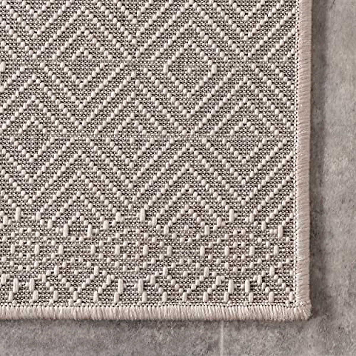 nuLOOM Paloma Abstract Geometric Indoor/Outdoor Area Rug, 4' x 6', Grey