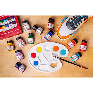 Angelus Leather Paint Starter Kit Set of 12 1 Ounce Bottles