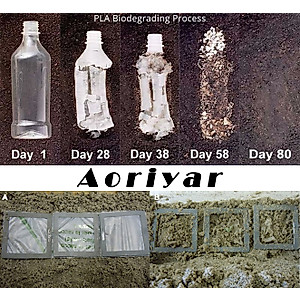 Aoriyar 1.2 Gallon Compostable Trash Bags, 120 Count, Green, 5 Liters