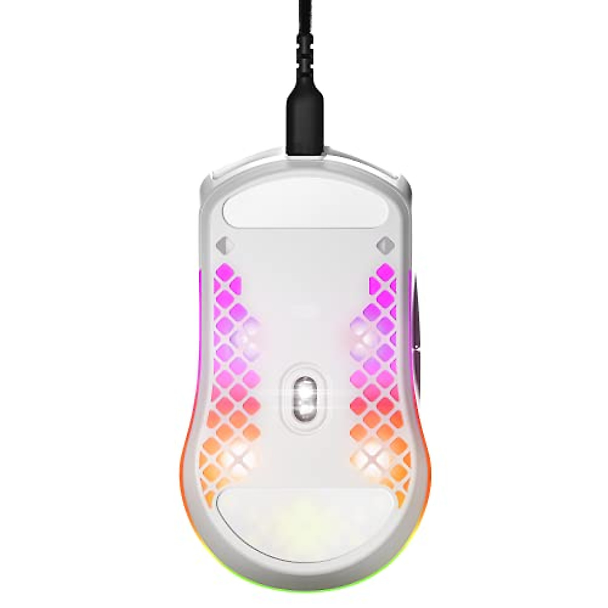 SteelSeries Aerox 3 - Super Light Gaming Mouse - 8,500 CPI TrueMove Core Optical Sensor - Ultra-Lightweight 59g Water Resistant Design - Universal USB-C connectivity - Snow (Renewed)