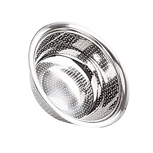 Hemoton Stainless Steel Rice Washing Bowl Kitchen Strainer Colander Bowl Fruit Vegetable Washing Basket for Rice Food Pasta Colander Drain Basket (Silver)