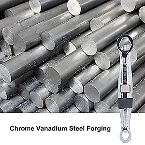 xwyebo Upgrade Your Toolbox with the Double-End Detachable Wrench ChromeVanadium Steel Forging, High Hardness, Metric and Imperial Box Wrench