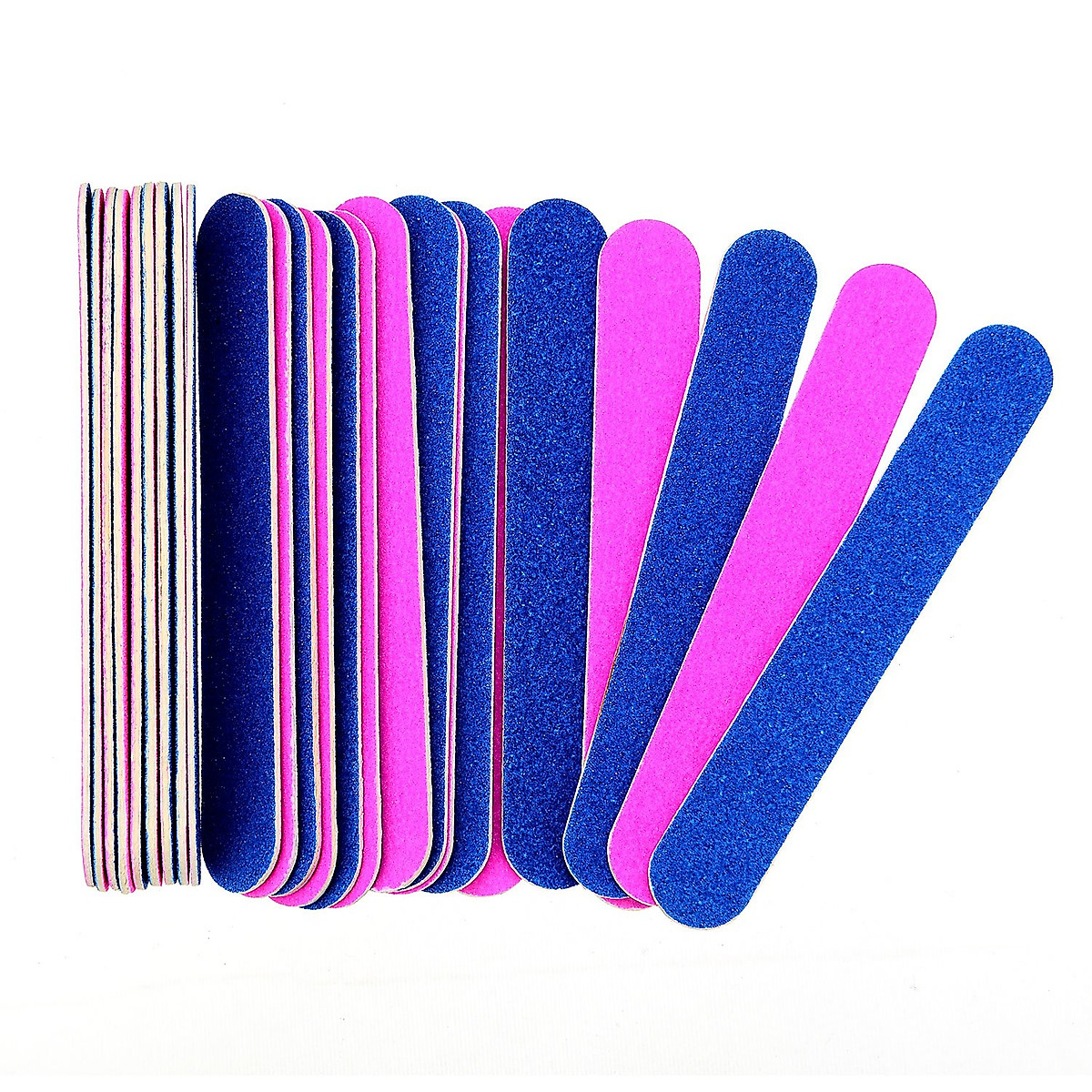 100 Pieces Emery Boards for Nails Disposable Nail Files Double Sided Manicure Tools (3 inch)