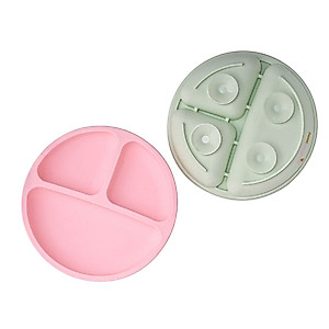 Sweet Snugglez toddler plates, suction plates for babies, 100% Silicone baby plates, baby led weaning supplies, suction plates for babies, silicone grip dish, baby led weaning plate