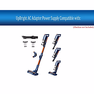 UpBright 35V AC/DC Adapter Compatible with Aucma by Whall Model EV-691 EV-691H EV691 EV691H 29.6V 2200mAh Li-ion Battery 250W Cordless Stick Vacuum Cleaner 35VDC 500mA 0.5A Power Supply Cord Charger